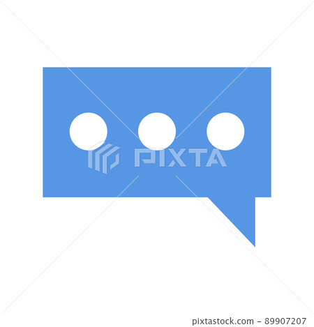 Callout icon blue - Stock Illustration [89907207] - PIXTA