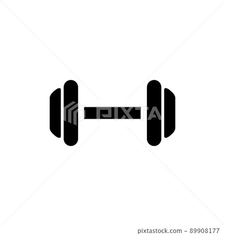 Small dumbbell icon muscle training - Stock Illustration [89908177] - PIXTA