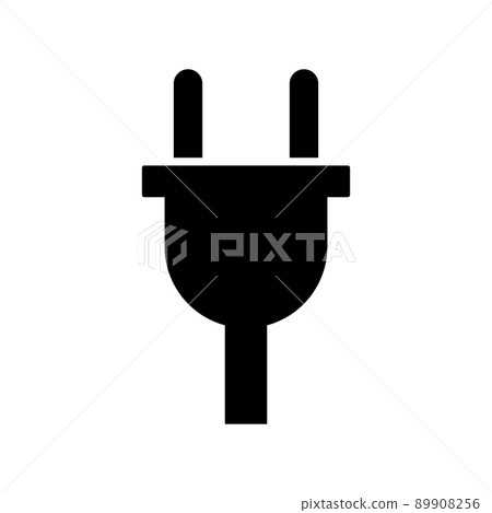 Outlet plug silhouette icon - Stock Illustration [89908256] - PIXTA