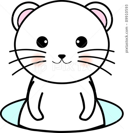 Stoat showing his face - Stock Illustration [89910593] - PIXTA