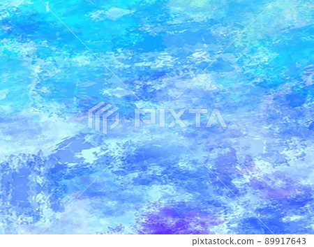Glittering blue gradation of water - Stock Illustration [89917643] - PIXTA