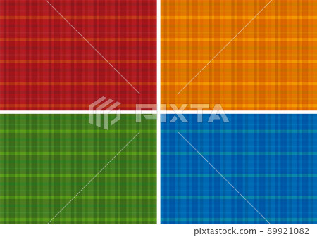 Plaid 4 patterns - Stock Illustration [89921082] - PIXTA