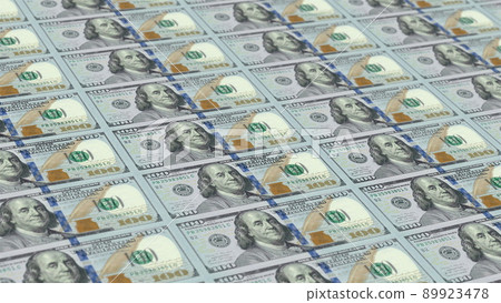Close-up dollar money printing animation... - Stock Illustration ...