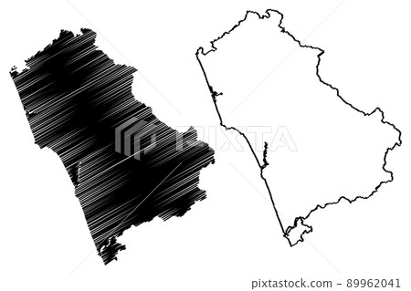 Kozhikode district (Kerala State, Republic of... - Stock Illustration ...
