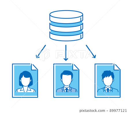 Database illustration material - Stock Illustration [89977121] - PIXTA