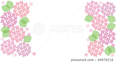 Hydrangea frame transparent background - Stock Illustration [89978218 ...