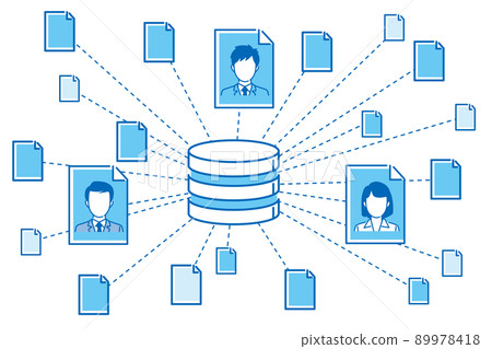 Database illustration material - Stock Illustration [89978418] - PIXTA