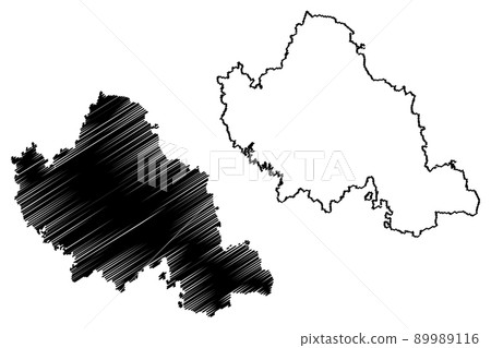 Mandya district (Karnataka State, Republic of... - Stock Illustration ...