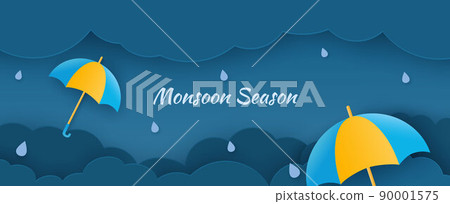 Poster template for Great Monsoon Sale design... - Stock Illustration ...