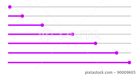 Loading bar icon set. Video or audio player... - Stock Illustration [90009605] - PIXTA