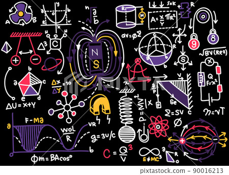 Physics education math and science pattern with... - Stock Illustration ...