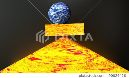 Balance of marble geometric stones - Stock Illustration [90024418] - PIXTA