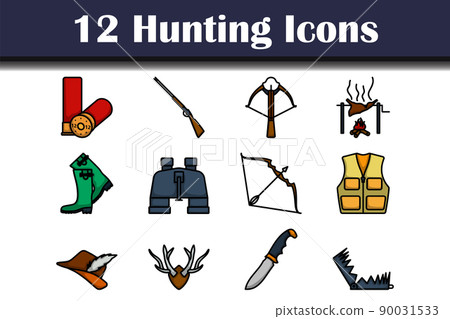 Hunting Icon Set - Stock Illustration [90031533] - PIXTA