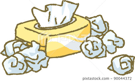 Box tissue and trash - Stock Illustration [90044372] - PIXTA