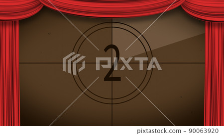 Countdown to open the curtain (2) Screen: Dark... - Stock Illustration ...