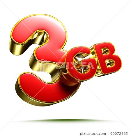3 GB. - Stock Illustration [90072365] - PIXTA