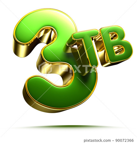 3 TB. - Stock Illustration [90072366] - PIXTA