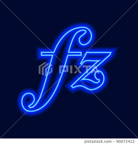 Musical Signs Neon Vector Icons Set. Musical... - Stock Illustration ...