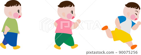 Cartoon kid development. kid growth stages.... - Stock Illustration ...