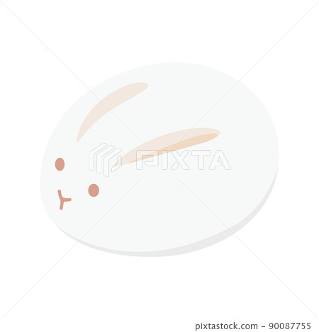 Illustration of a round and cute rabbit - Stock Illustration [90087755 ...