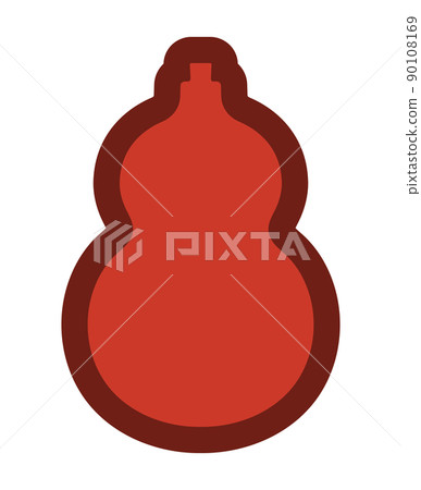 Red gourd icon - Stock Illustration [90108169] - PIXTA