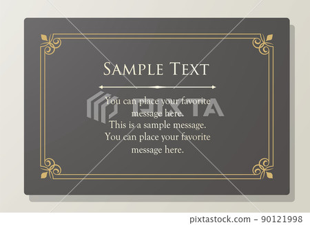 Luxury card design. Antique decorative design.... - Stock Illustration ...