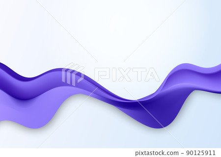 Waves of water. Trendy violet fluid design....-插圖素材 [90125911] - PIXTA圖庫