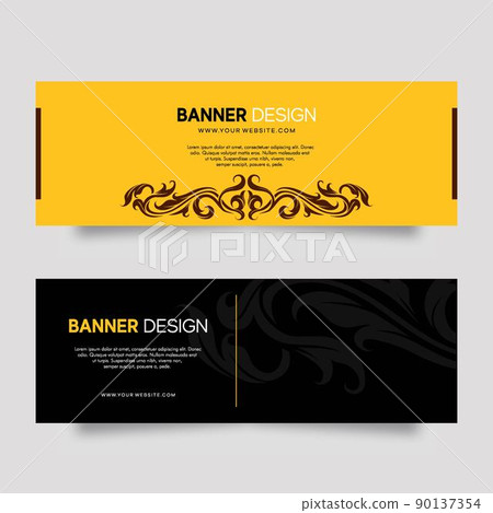 Cool and modern banners for professional... - Stock Illustration ...