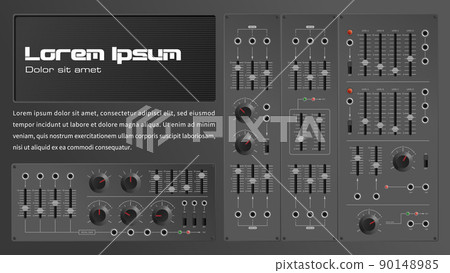 Modular synthesizer interface - Stock Illustration [90148985] - PIXTA