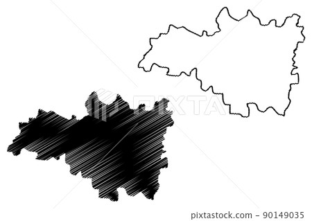 Medak district (Telangana State, Republic of... - Stock Illustration ...