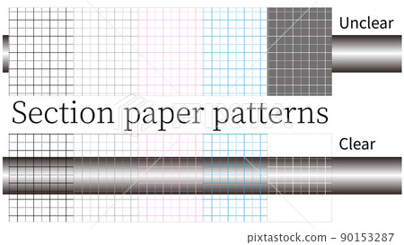 Seamless pattern set of graph paper - Stock Illustration [90153287] - PIXTA