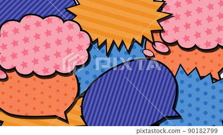 Pop balloon background - Stock Illustration [90182799] - PIXTA