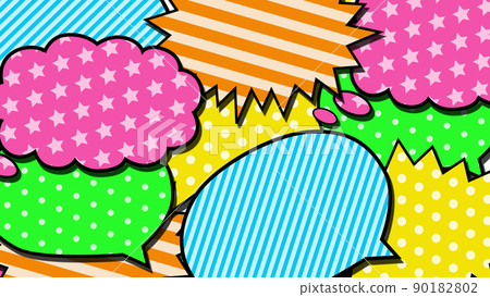 Pop balloon background - Stock Illustration [90182802] - PIXTA
