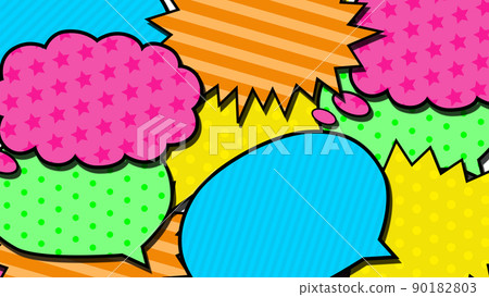 Pop balloon background - Stock Illustration [90182803] - PIXTA