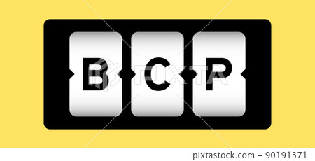 Black color in word BCP (abbreviation business... - Stock Illustration ...