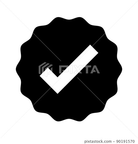 The sign of Verified sign. Isolated Vector... - Stock Illustration ...