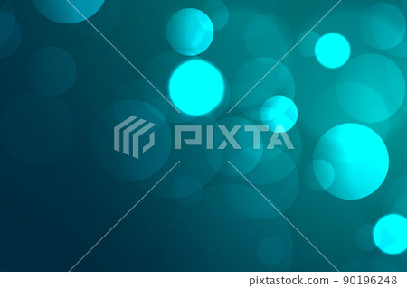 turquoise bokeh light effect background design-插圖素材 [90196248] - PIXTA圖庫