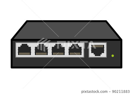 Switching hub - Stock Illustration [90211883] - PIXTA