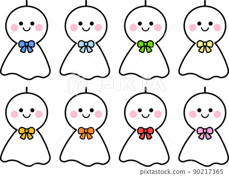 Teru Teru Bozu set with main line - Stock Illustration [90217365] - PIXTA