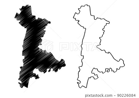Nuh district (Haryana State, Republic of India)... - Stock Illustration ...