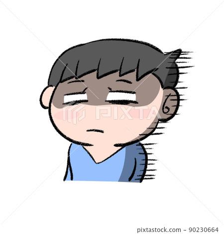 Negative boy - Stock Illustration [90230664] - PIXTA