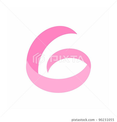 G, Gb, G pink initials geometric logo and... - Stock Illustration ...