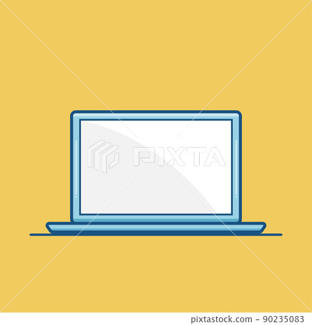 Laptop Flat Design-插圖素材 [90235083] - PIXTA圖庫