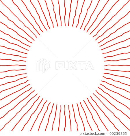 Rough concentrated line red - Stock Illustration [90239865] - PIXTA