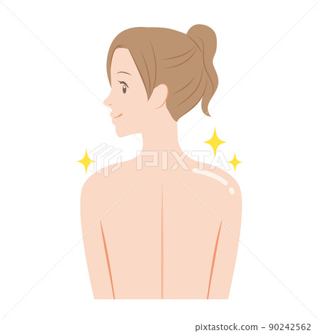 Woman with a beautiful back - Stock Illustration [90242562] - PIXTA