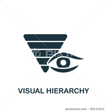 Visual Hierarchy icon. Monochrome simple Web...-插圖素材 [90243932] - PIXTA圖庫