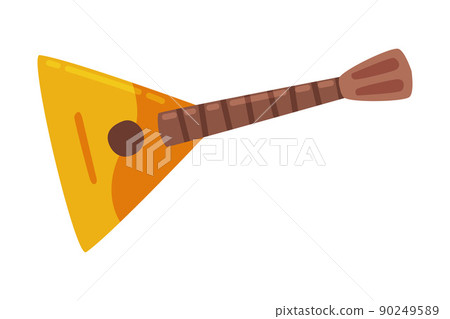 Balalaika as Russian Stringed Musical... - Stock Illustration [90249589 ...