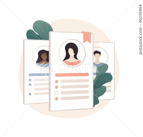 Job seekers abstract concept vector illustration. - Stock Illustration ...