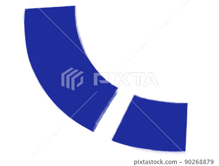 Blue grey black Geometric half circle minimal... - Stock Illustration ...