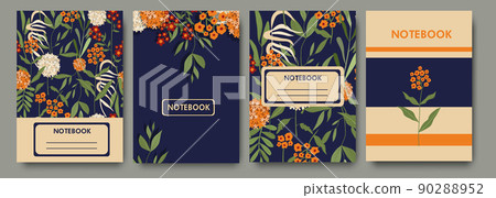 Set of cover designs for notebook, notepad,... - Stock Illustration ...